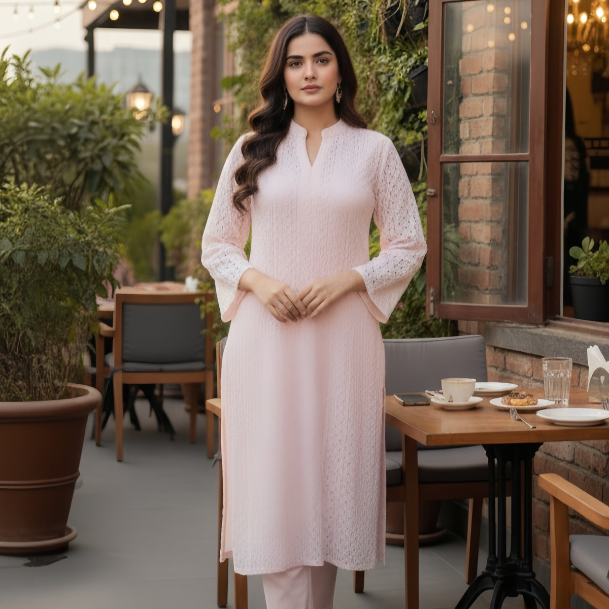Baby Pink Crochet – Momina Ammar